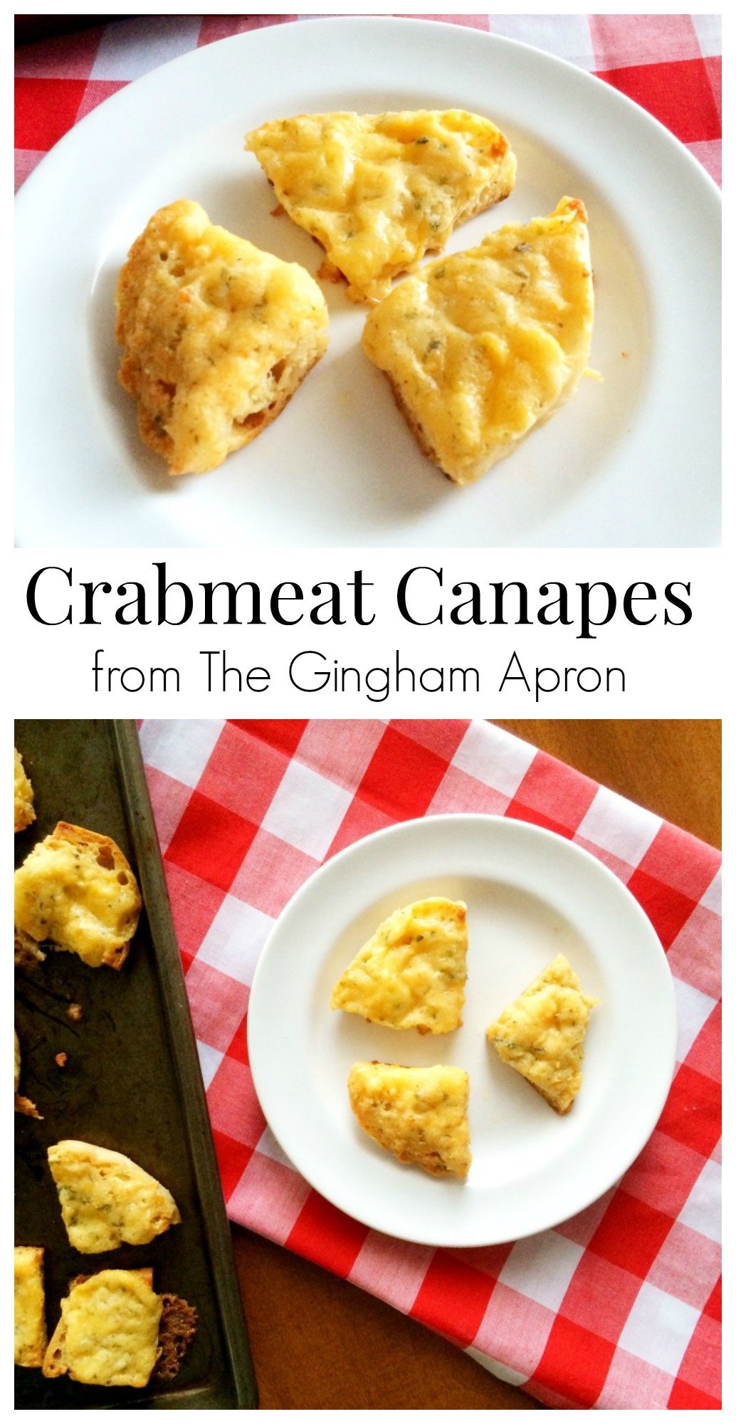 Crabmeat Canapés | The Gingham Apron