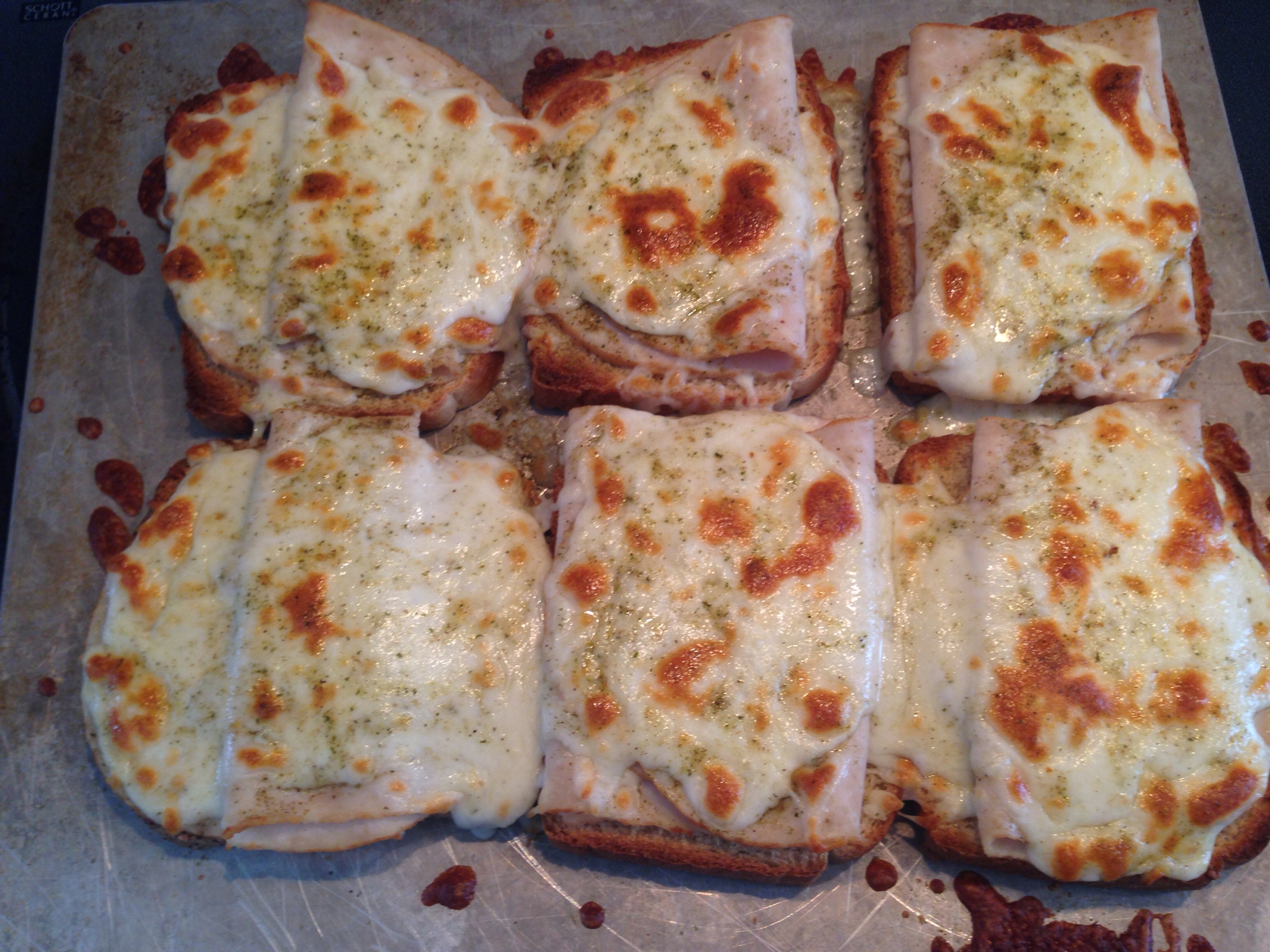 Mozzarella and Turkey Toast | The Gingham Apron