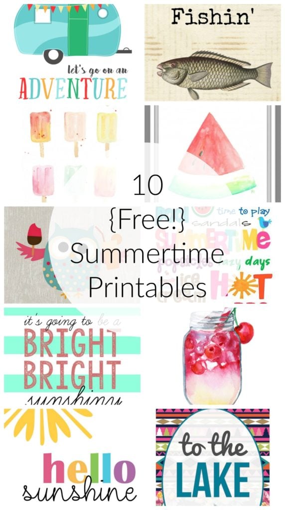 10 Free Summer Printables | The Gingham Apron