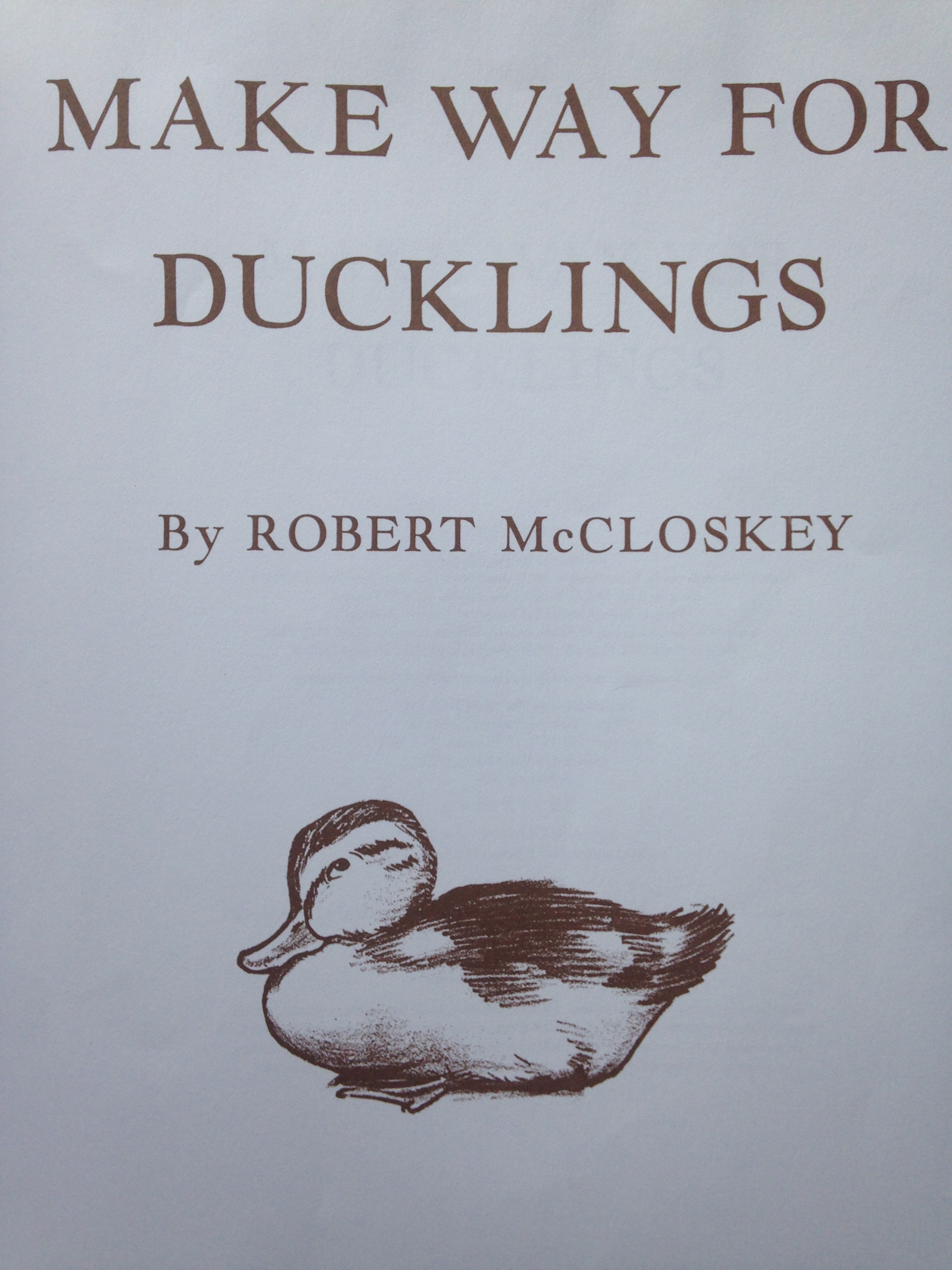 Make Way for Ducklings | The Gingham Apron