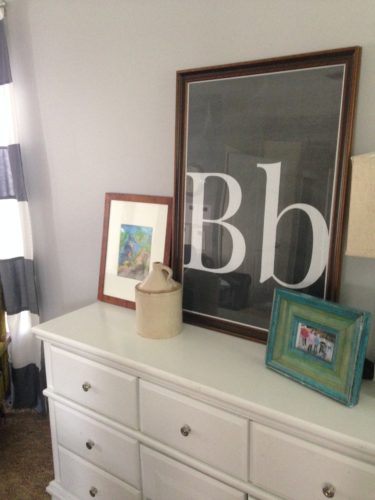 DIY Huge Letter and Picture Art (that's super cheap!) | The Gingham Apron