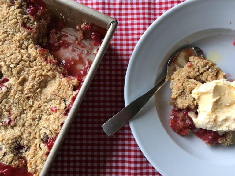 Grandma's Rhubarb Torte | The Gingham Apron