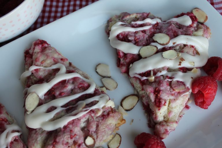 Raspberry Vanilla Scones | The Gingham Apron