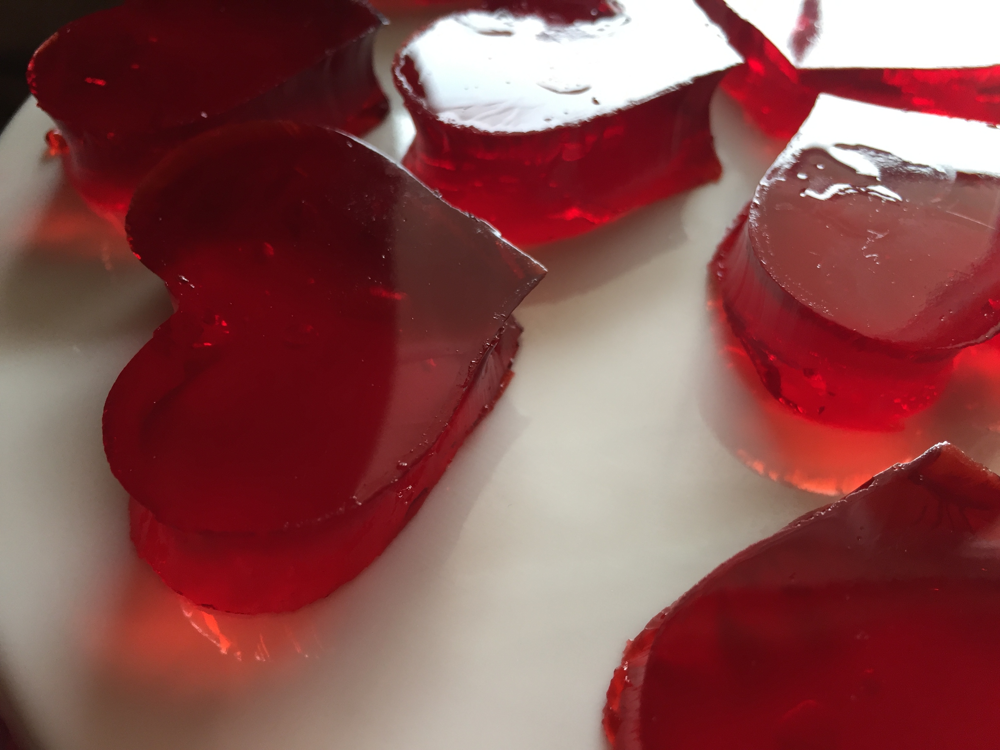 Valentine's Jello Jiggler Hearts | The Gingham Apron