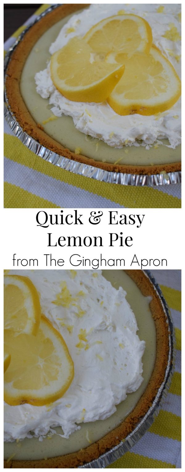 Quick and Easy Lemon Pie | The Gingham Apron