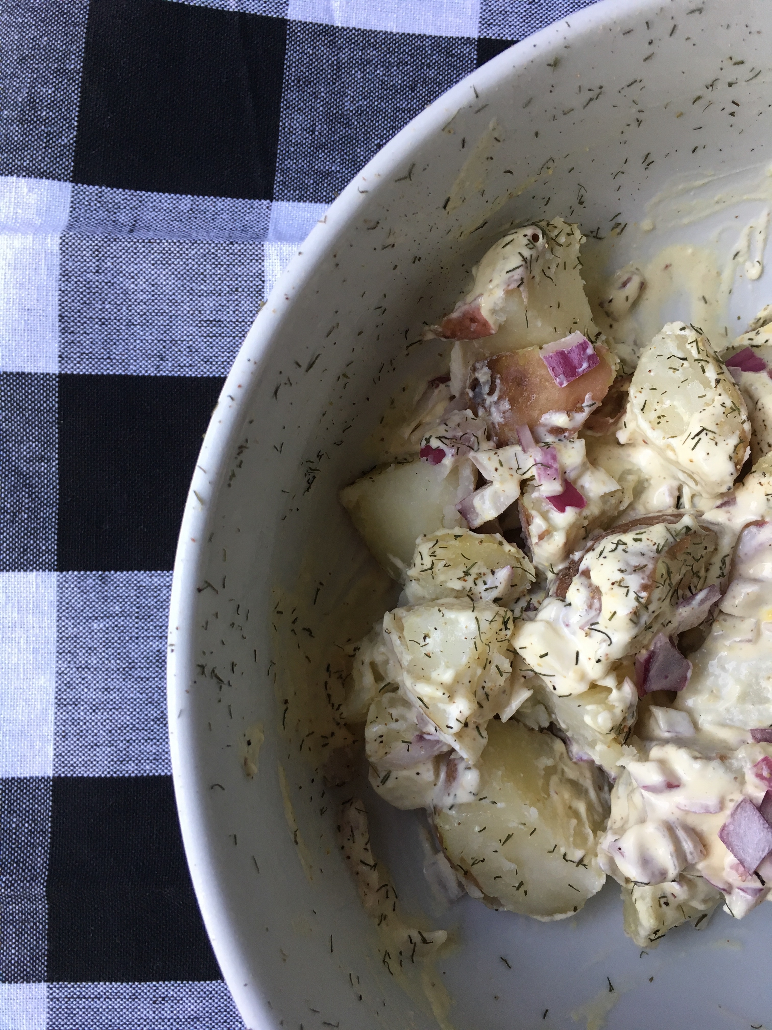Quick and Easy Potato Salad | The Gingham Apron