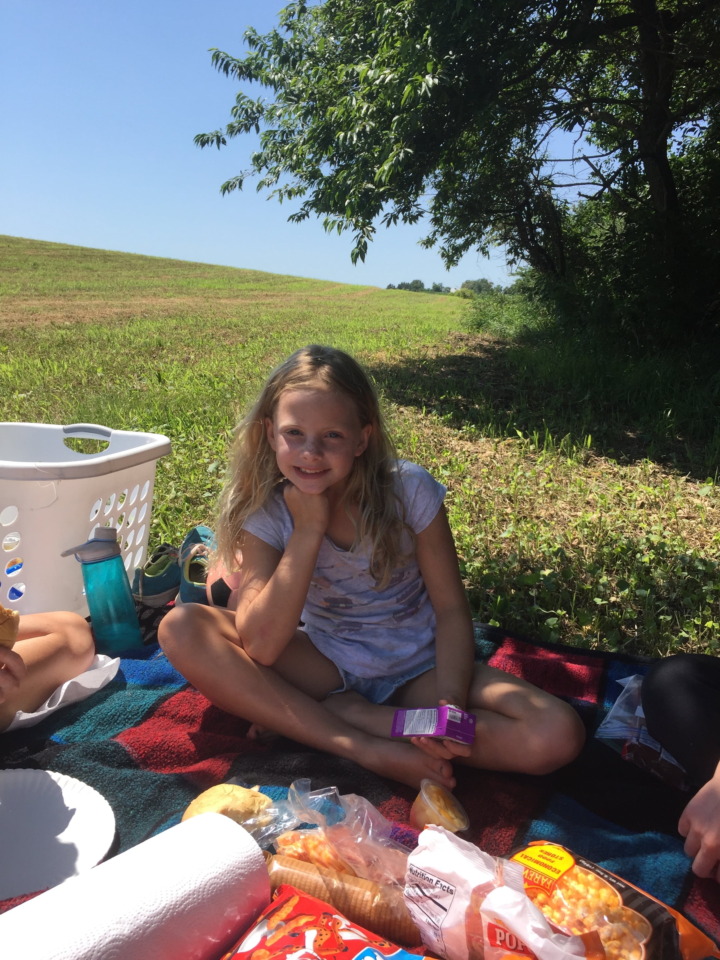 Impromptu Hay field Picnic | The Gingham Apron