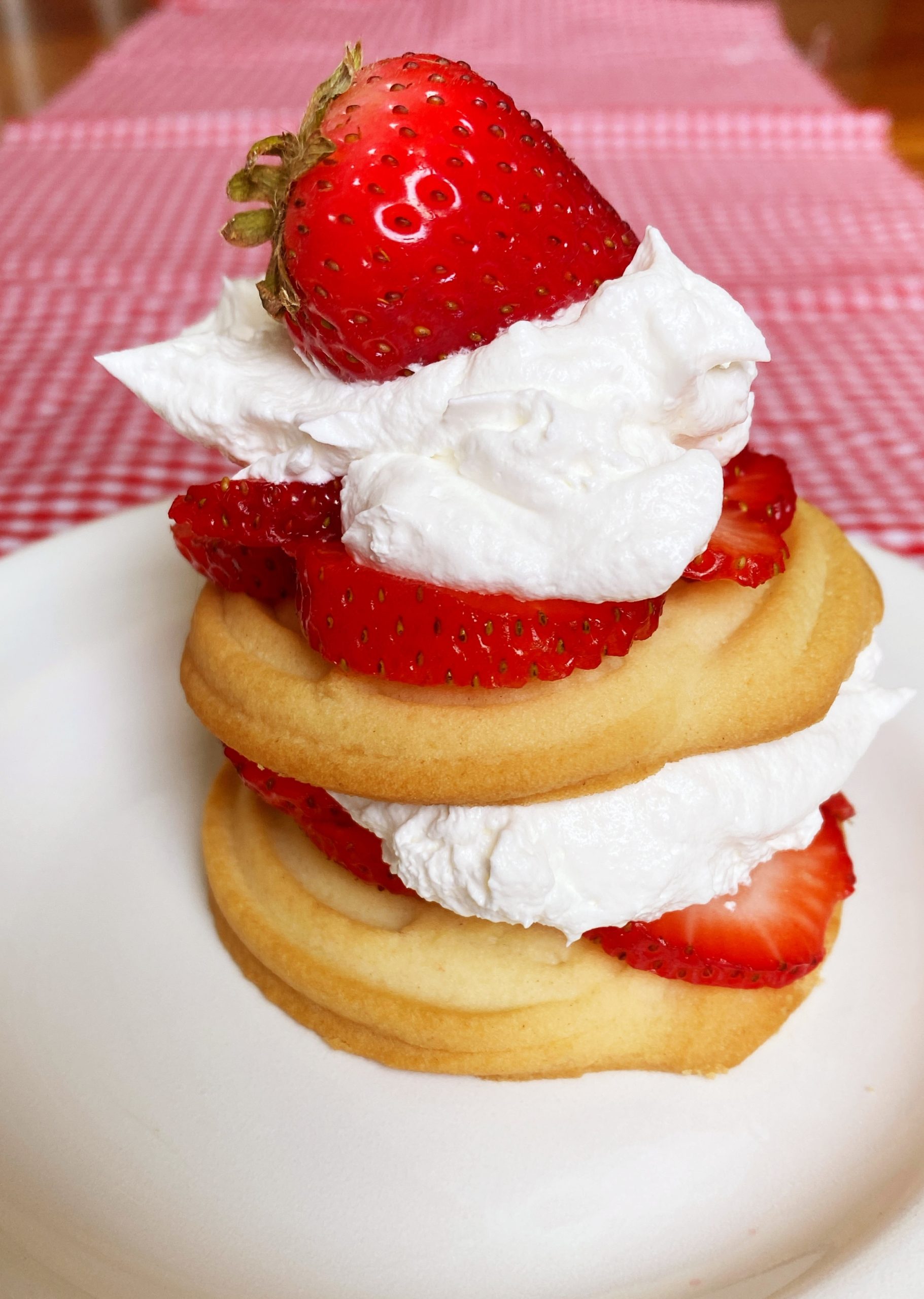 Simple Strawberry Shortcake Stacks | The Gingham Apron