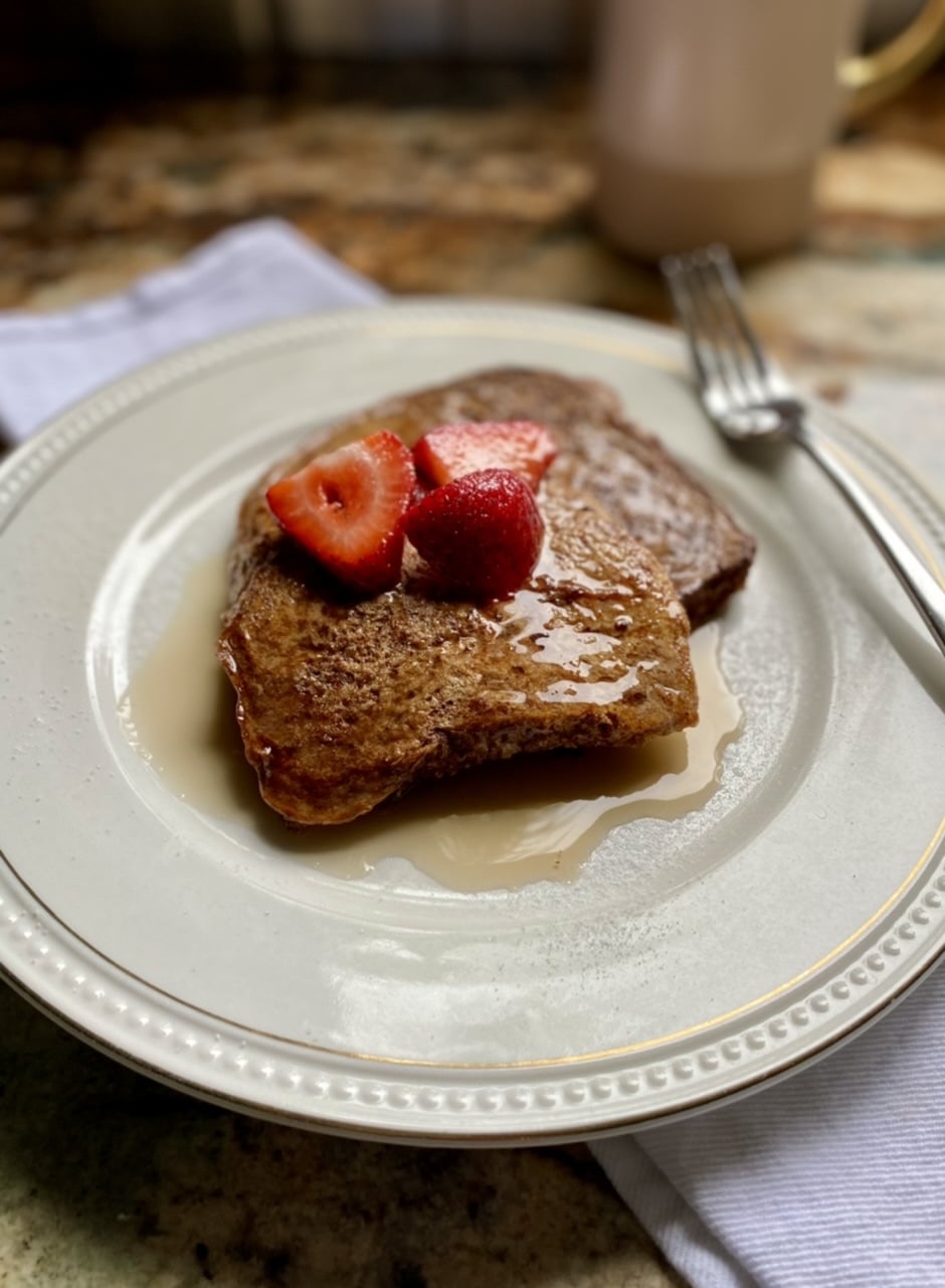 Sugar-Free, Low-Fat French Toast | The Gingham Apron