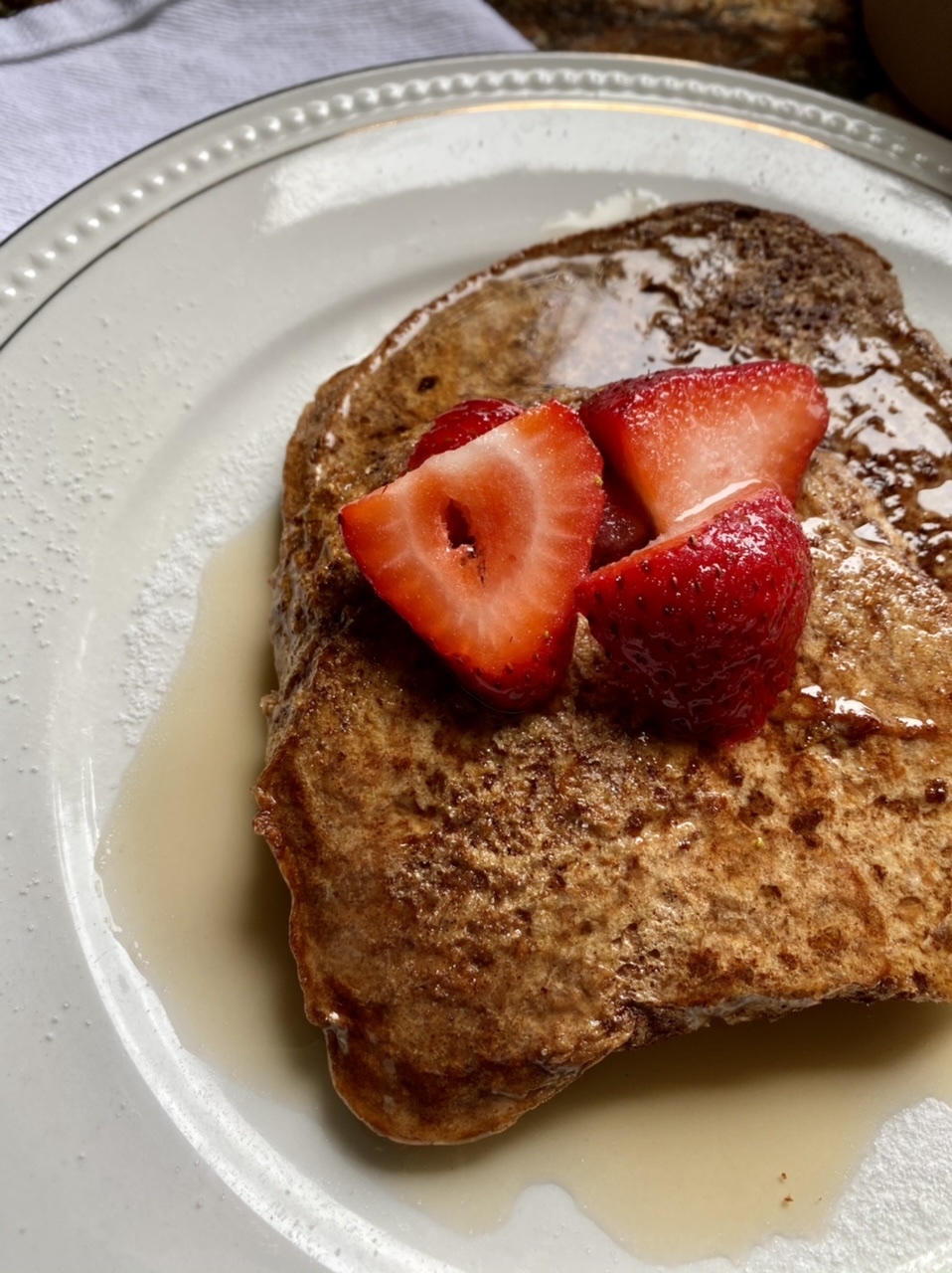 Sugar-Free, Low-Fat French Toast | The Gingham Apron